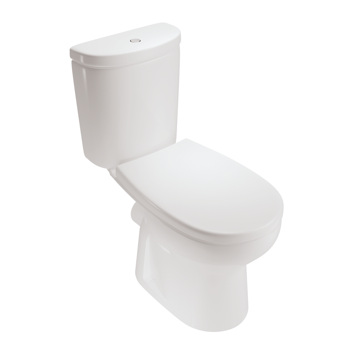 Floor standing WC with tank (P-trap) - White Ville