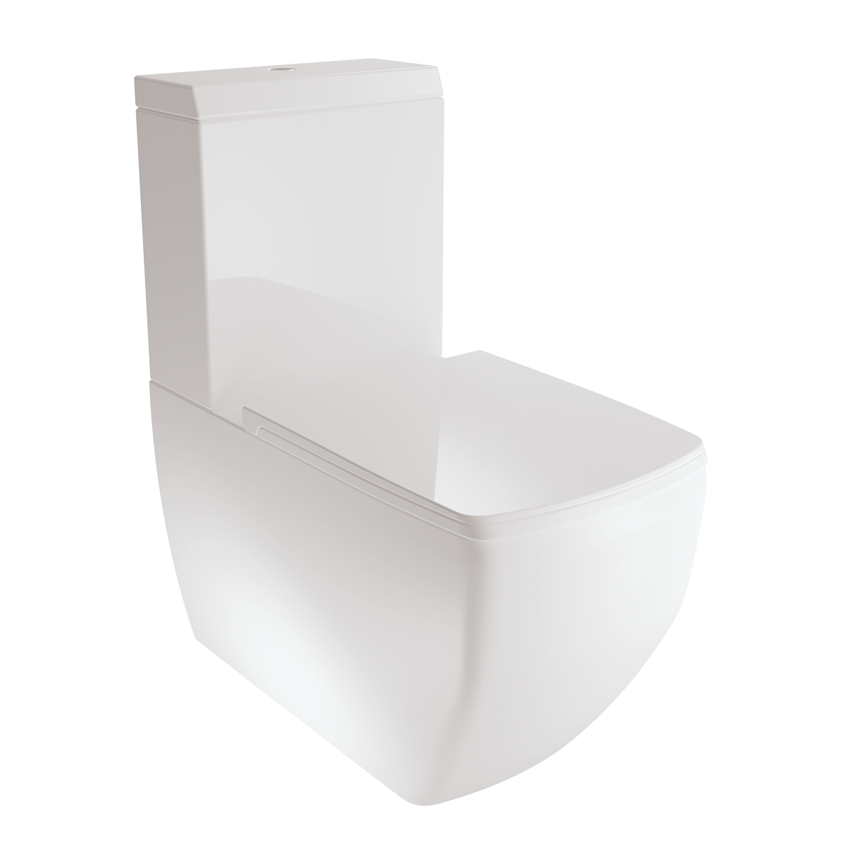 Floor standing WC with tank (S/P-trap) - White Ville