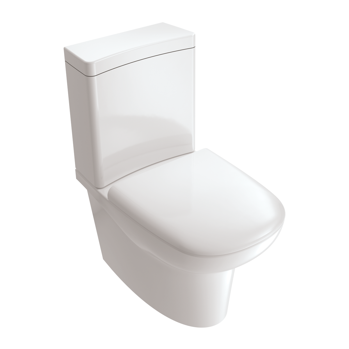 Floor standing WC with tank (S/P-trap) - White Ville